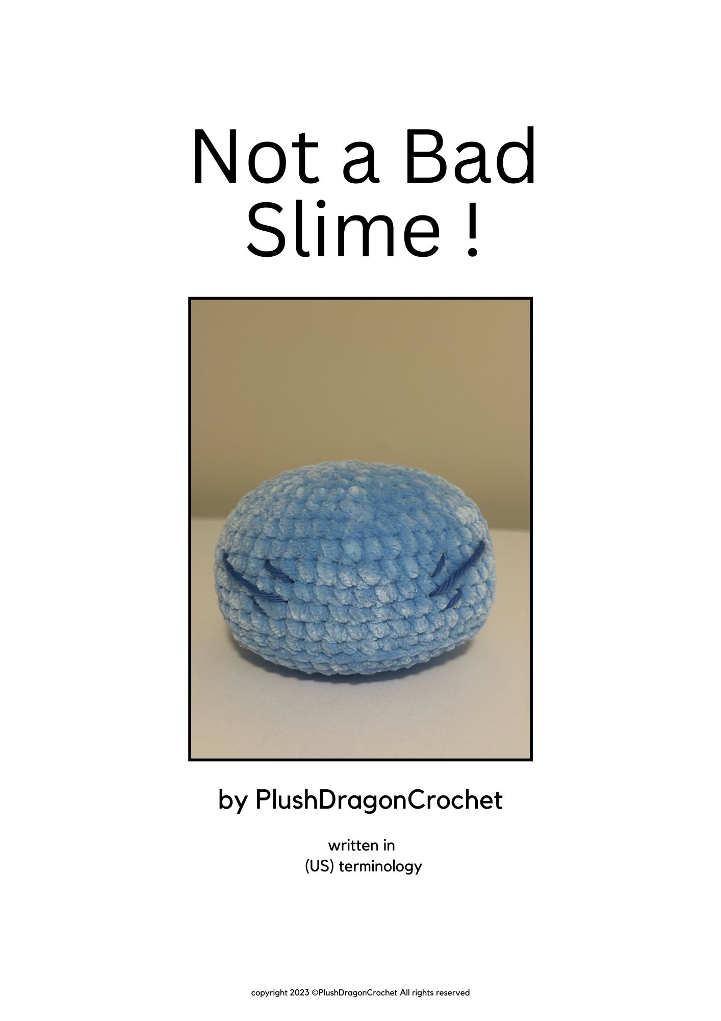 Demon Lord Slime Crochet Pattern | Crochet Beginner Pattern Blue Small ...