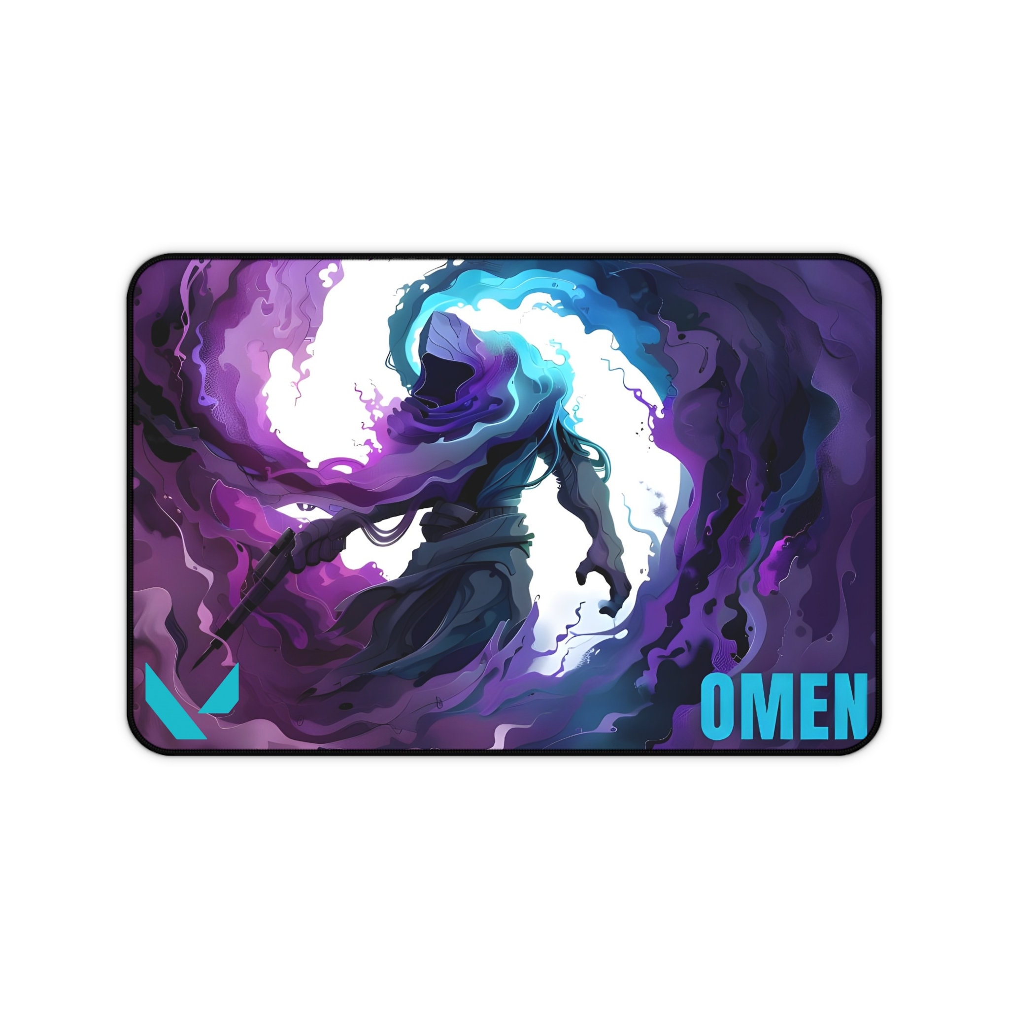 Valorant Omen Shadows Desk Mat - Ominous Presence With Purple, Black ...