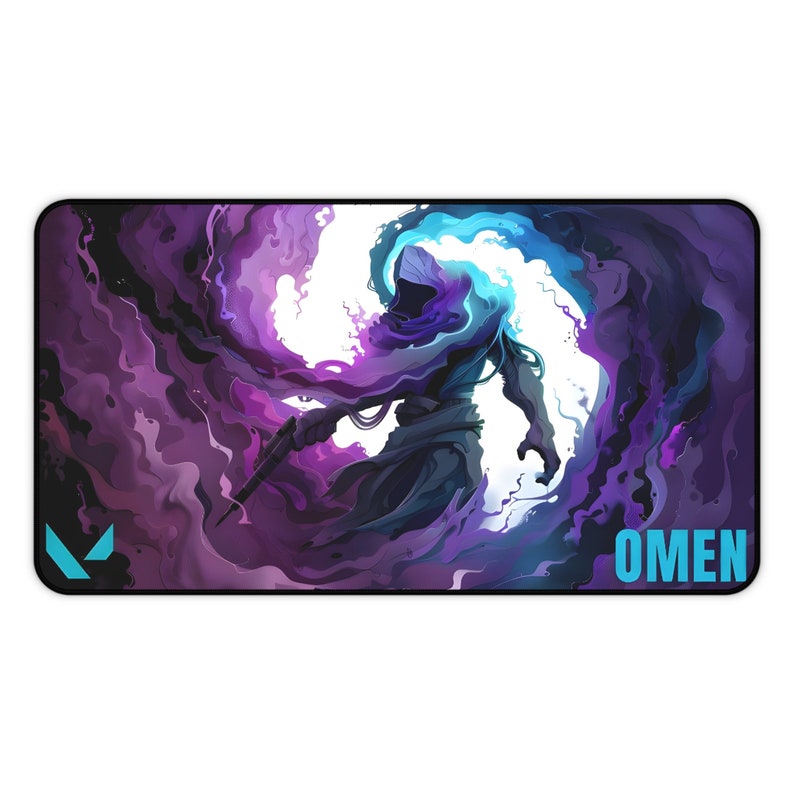 Valorant Omen Shadows Desk Mat - Ominous Presence With Purple, Black ...