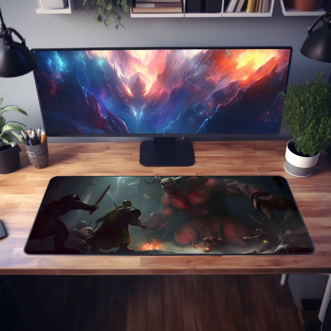 Dark and Darker Inspired Dungeon Battle Desk Mat - Dungeon Party ...