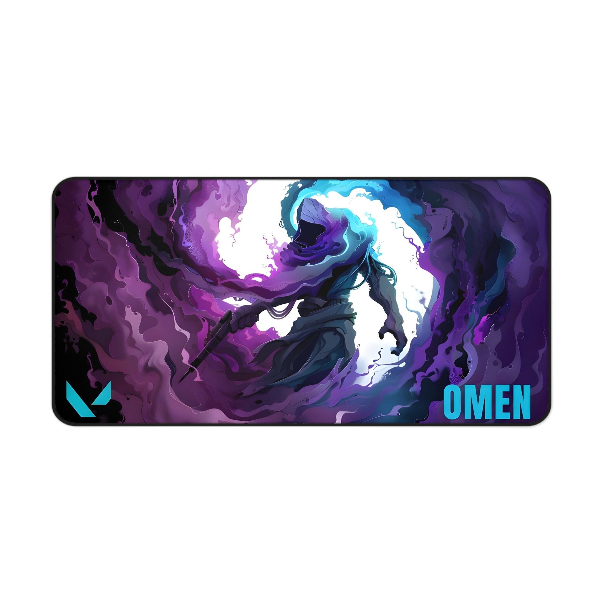 Valorant Omen Shadows Desk Mat - Ominous Presence With Purple, Black ...