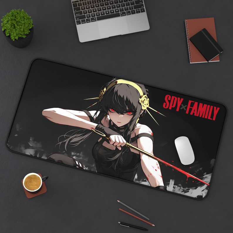 Yor Forger Desk Mat: Spy X Family Anime Gaming Decor - Etsy