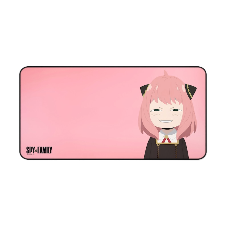 Anya Forger Desk Mat - Spy X Family Anime Mouse Pad - Cute Pink ...