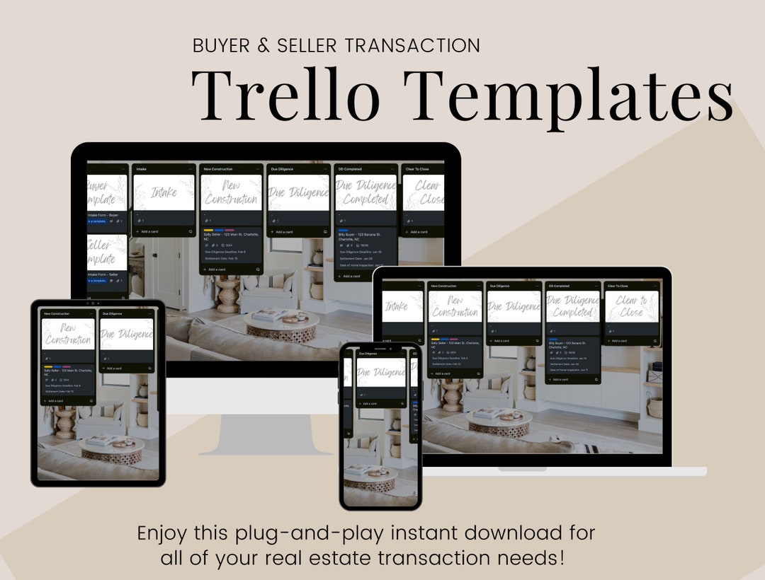 Trello Boards I Real Estate Trello Boards I Transaction Management I ...