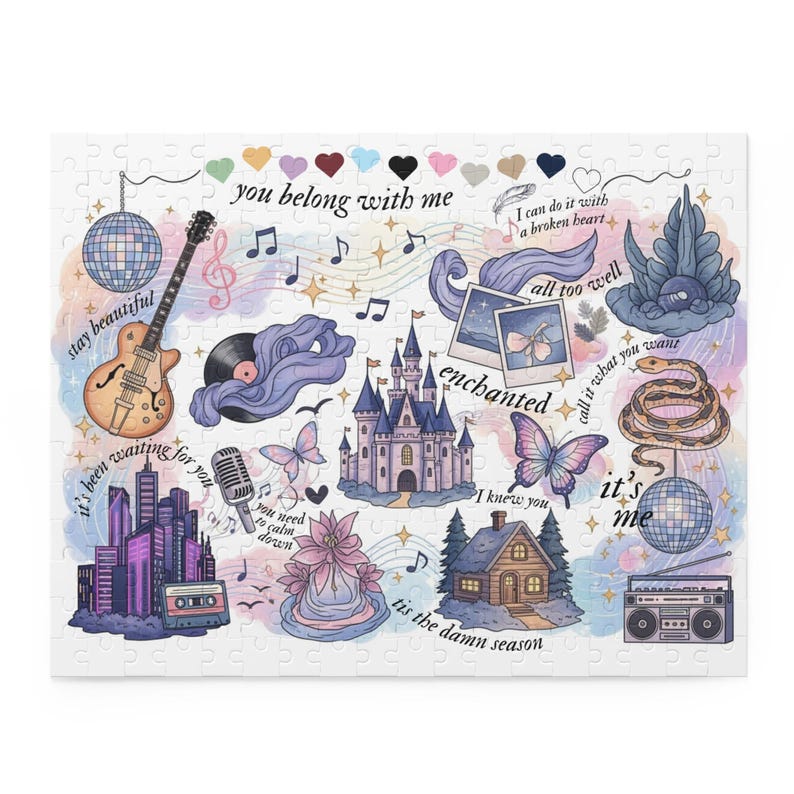 Swifty Era Icon Puzzle: Taylor Album Art (120/252/500-piece) - Etsy