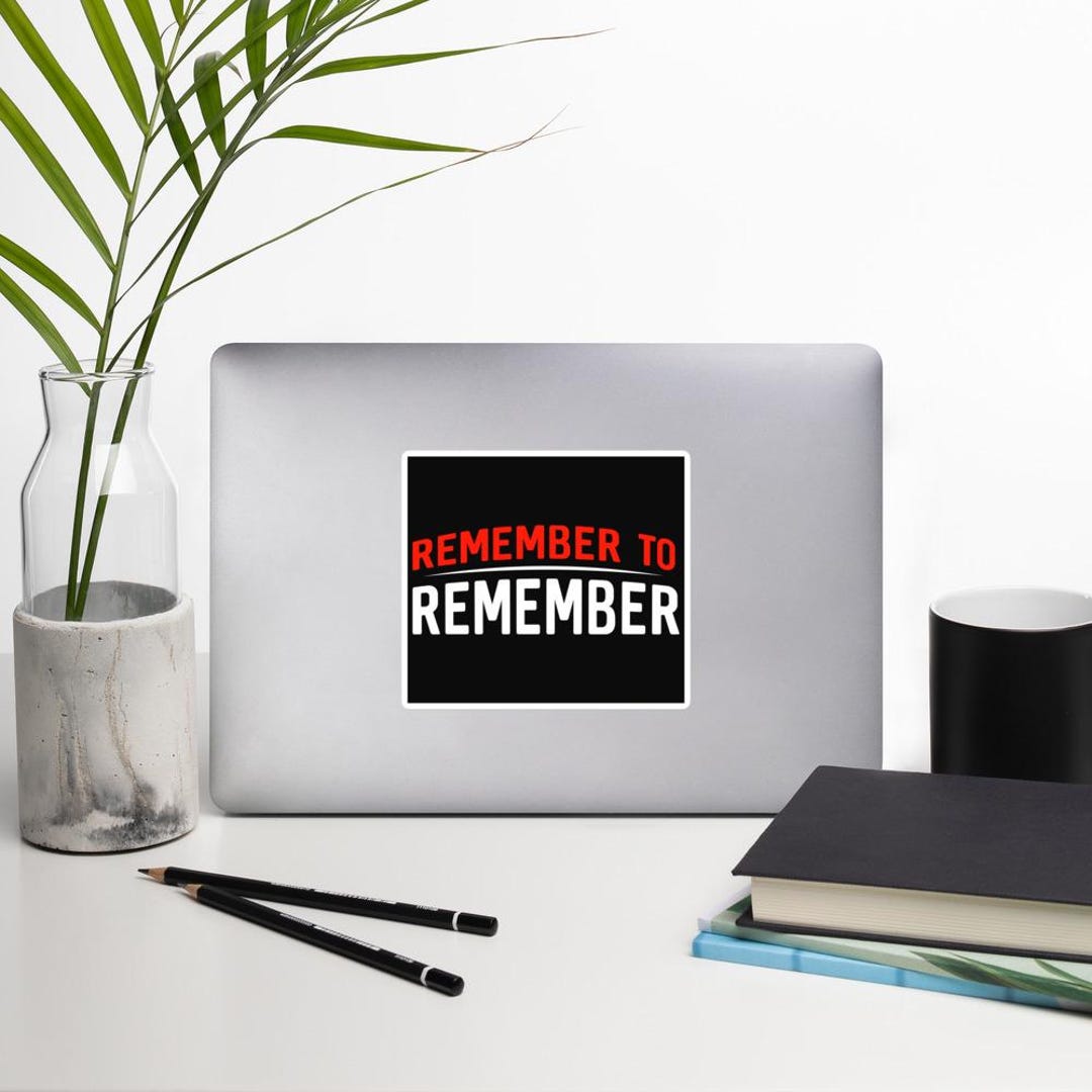 Remember to Remember Sticker | ADHD Neurodiversity Decal | Planner ...