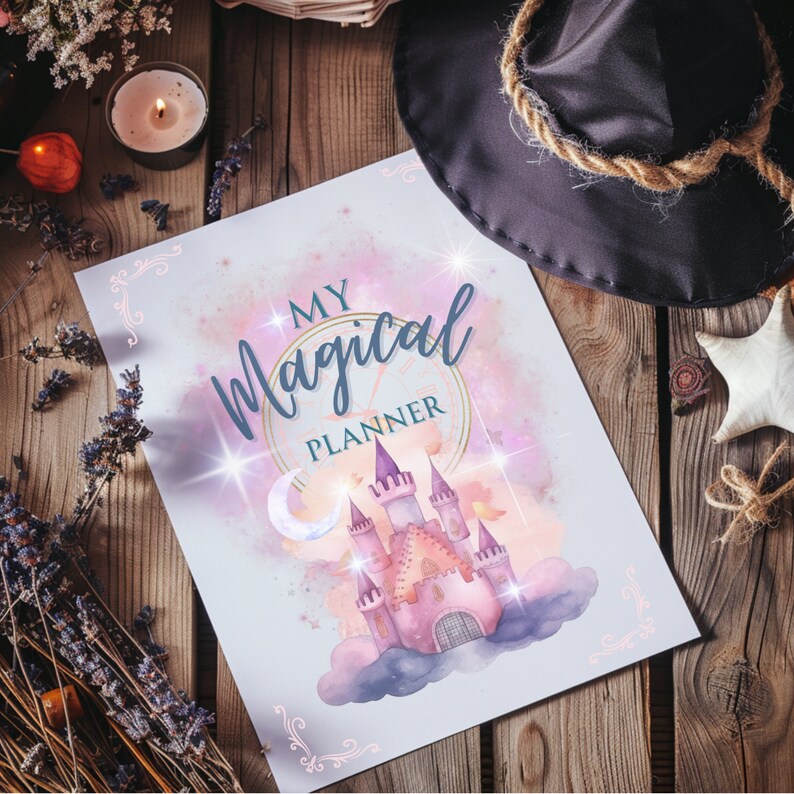 Printable Magical 2024 Planner for Magic Lovers; iPad Planner, Girly ...