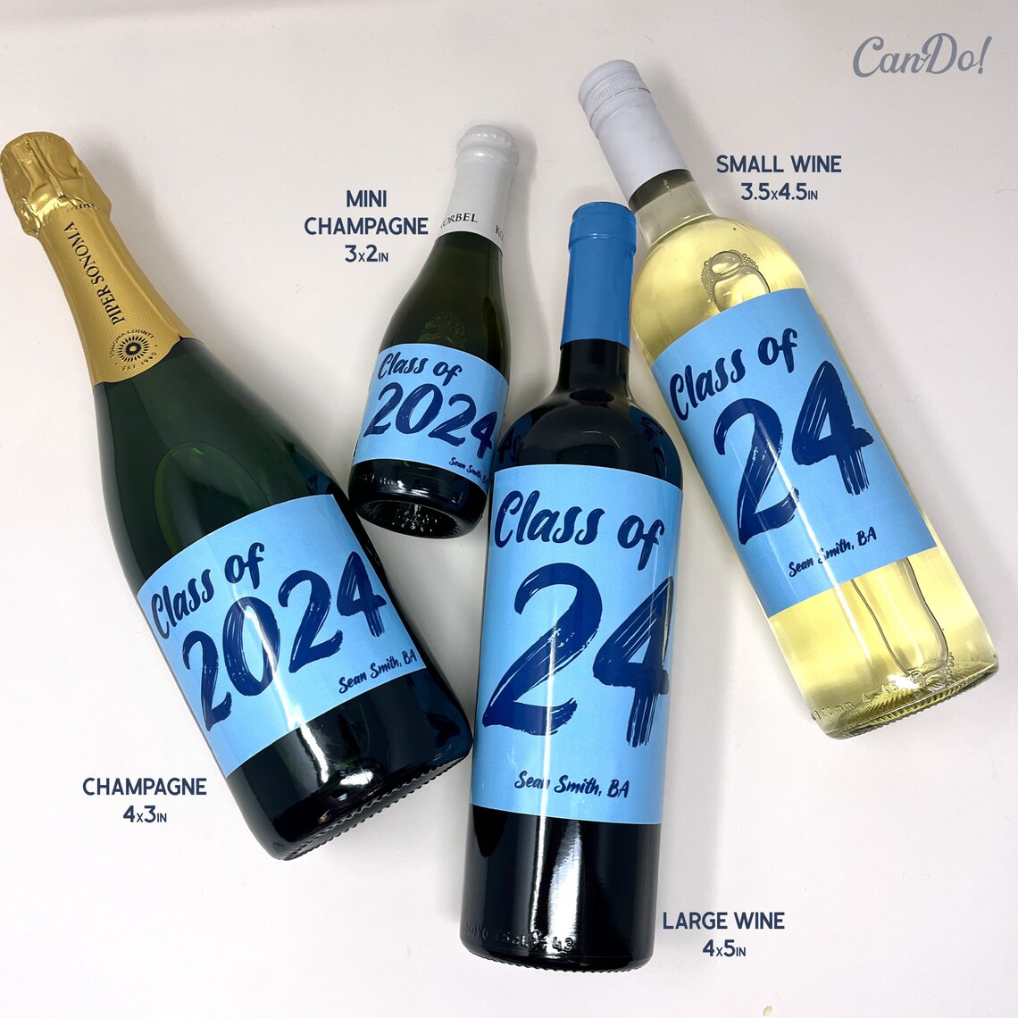 Graduation Wine Bottle Label Personalized Gift for the Class of 2024 or ...