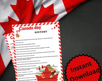 Canada Day Trivia Questions Printable Fun History Quiz Game for Canada ...