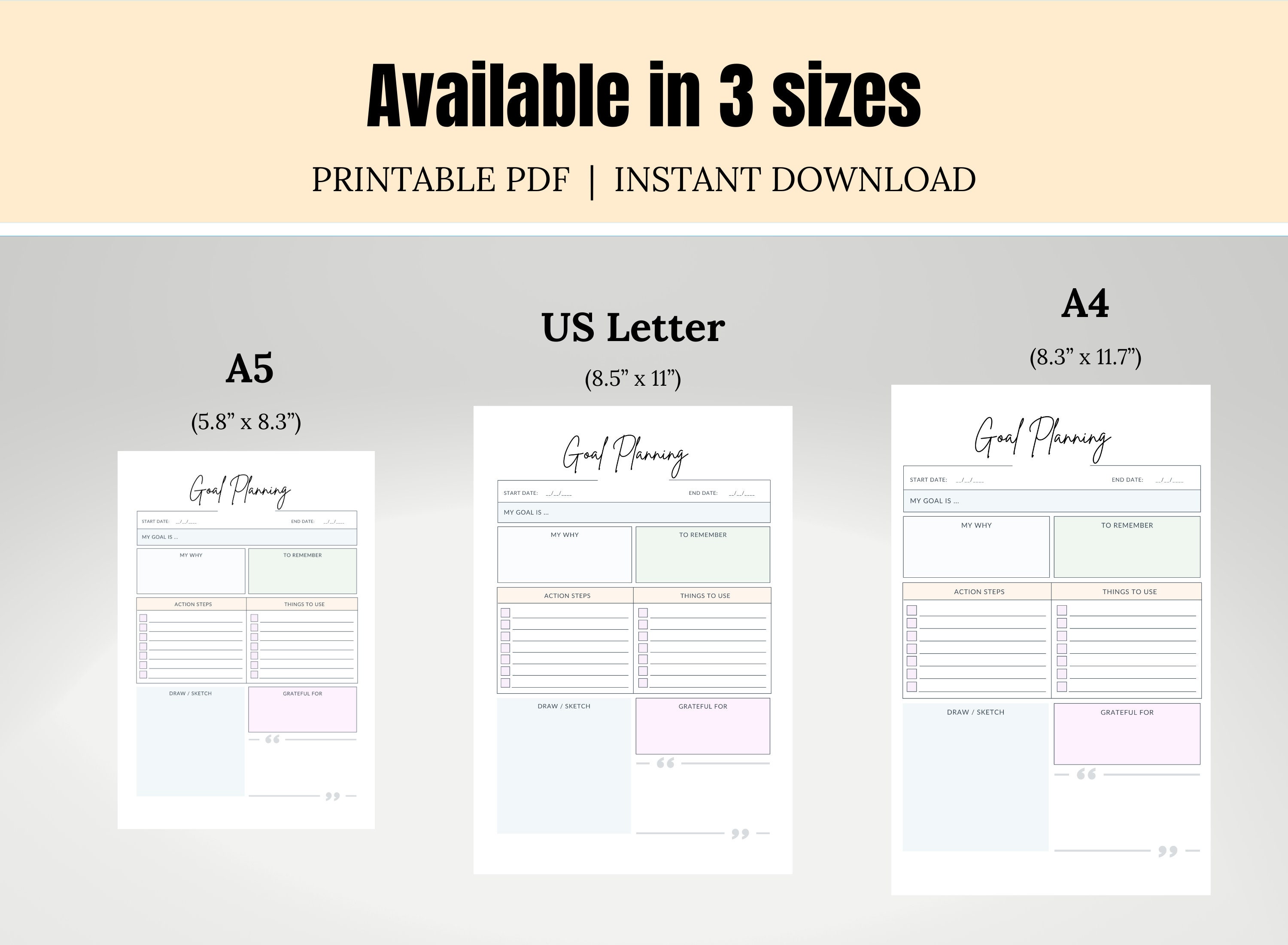 Goal Planner Printables, 2024 Goals Tracker, Goal Planner Kit, 2024 New ...