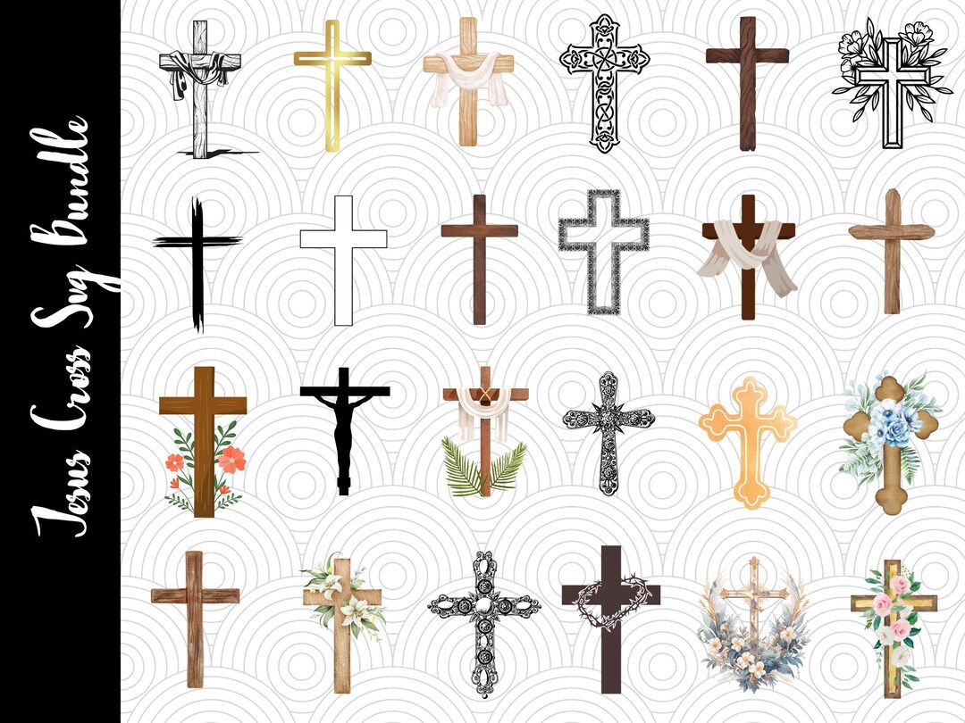 CROSS BUNDLE SVG Files, Cross Clipart, Crosses Svg Files, Cross Svg ...