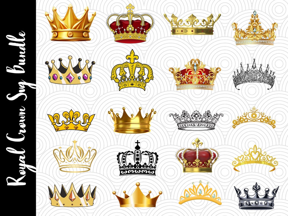 Royal Crown SVG, Princess Tiara SVG, King Crown, Queen Crown, Princess ...