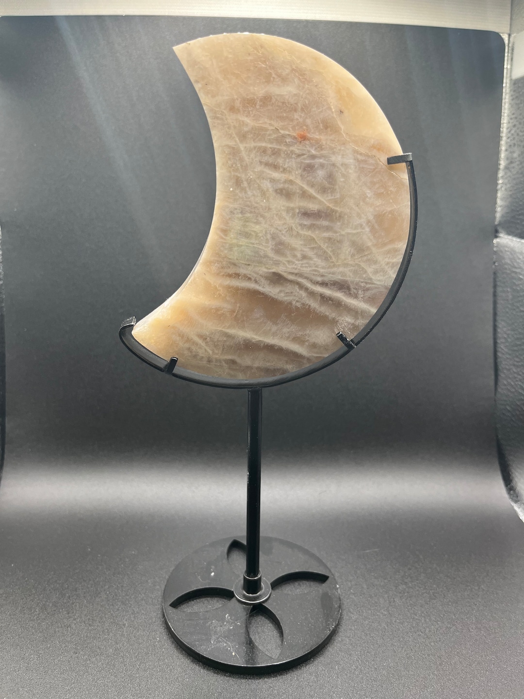 Moonstone Moon With Stand - Etsy