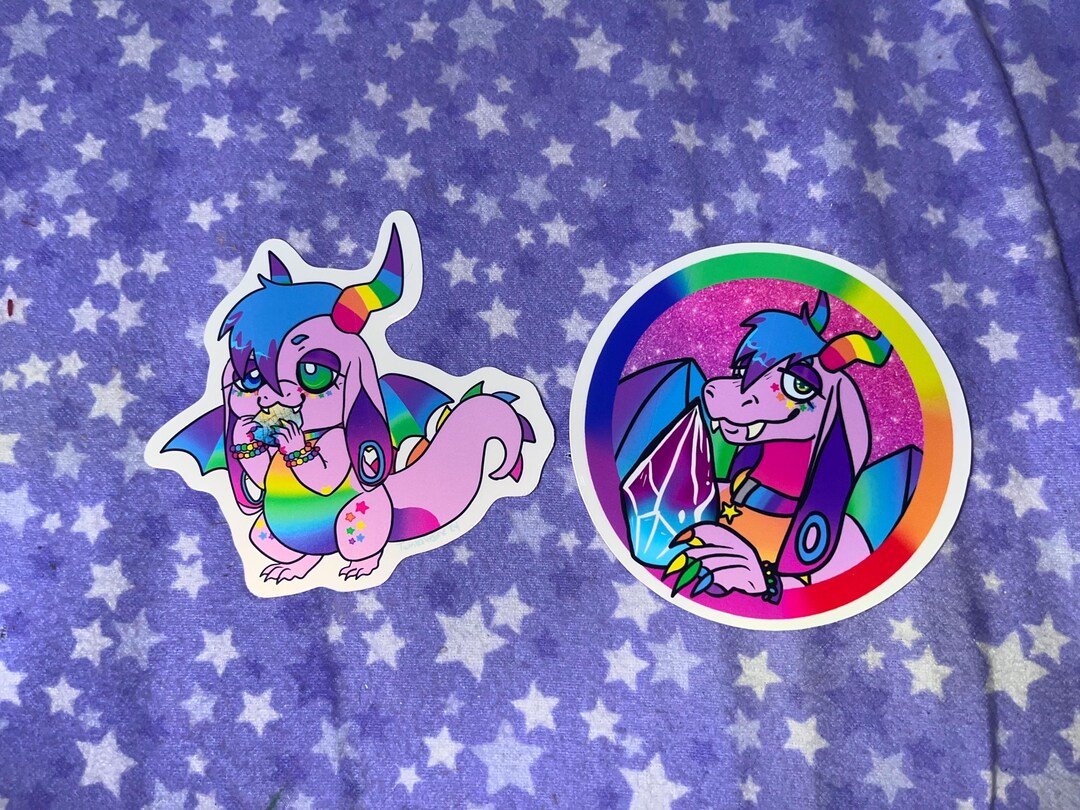 Crayon Stickers - Etsy