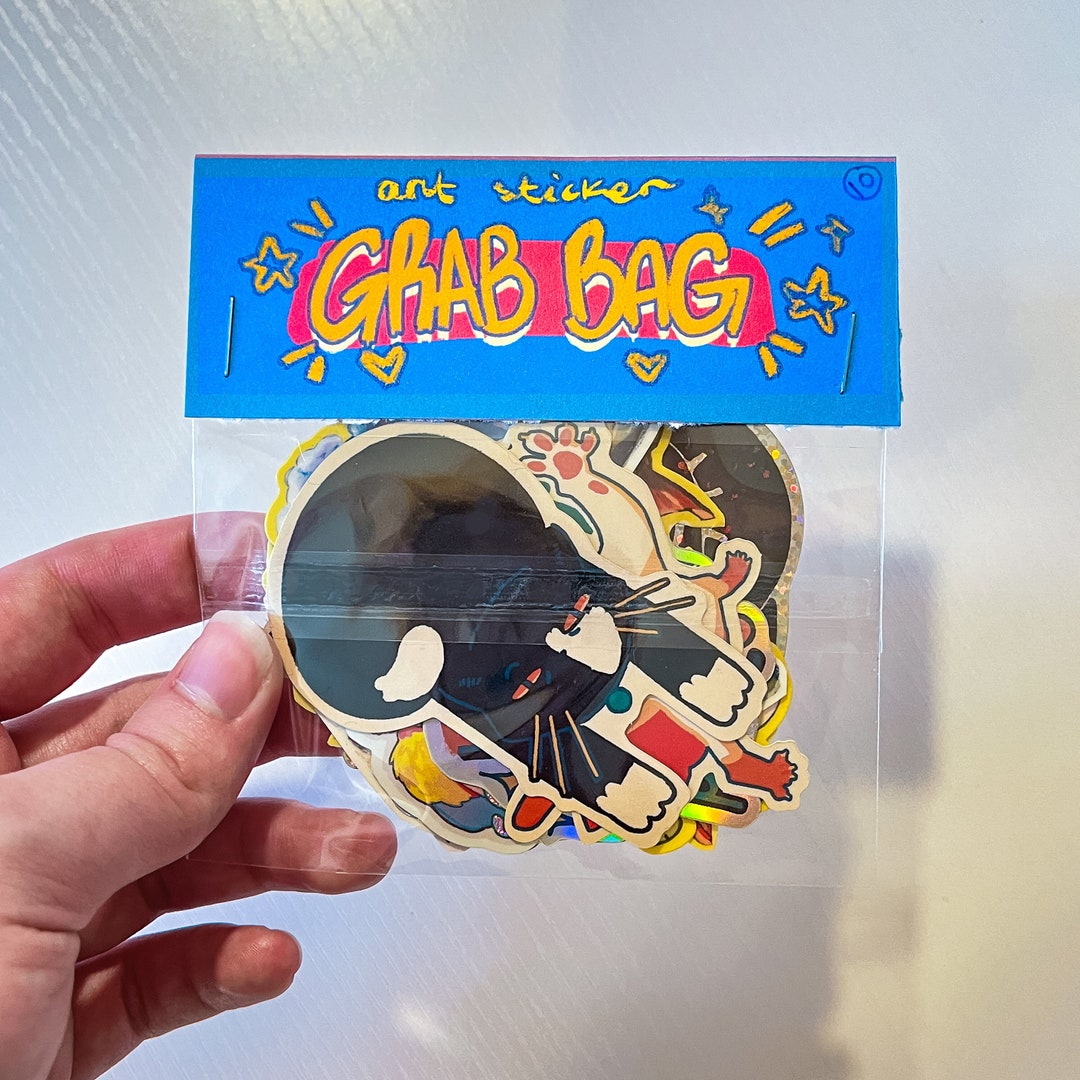 Mystery Sticker Grab Bag Random Colorful Goodies and Prints Cute ...