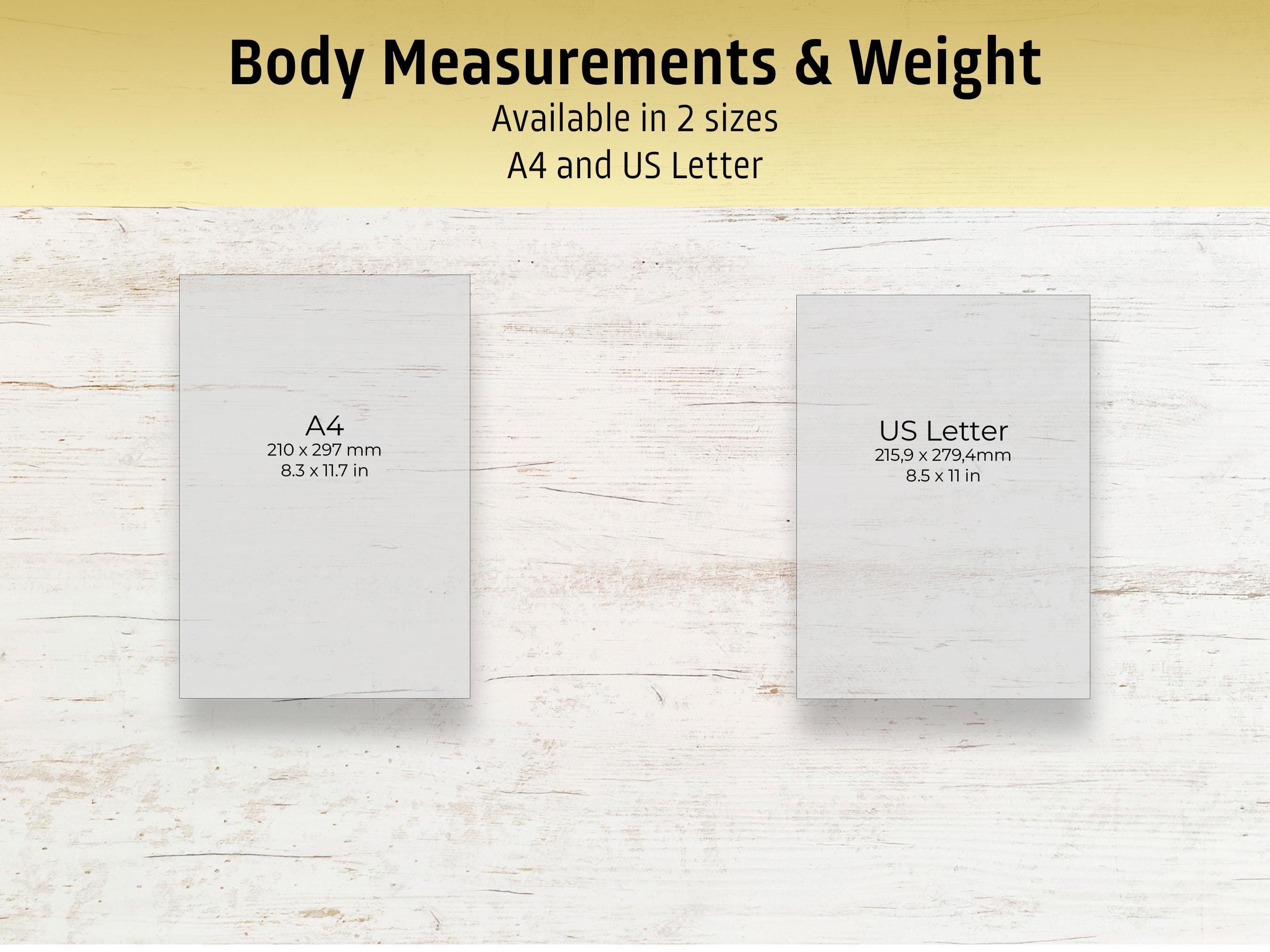 Digital Body Measurement Tracker | Body Progress Tracker | Fitness ...
