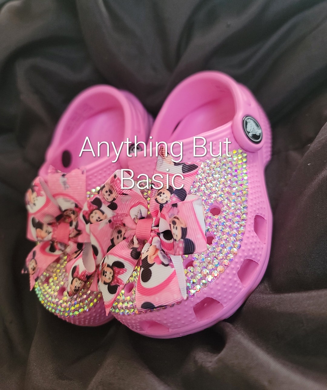 Bedazzled Minnie Mouse Crocs - Etsy