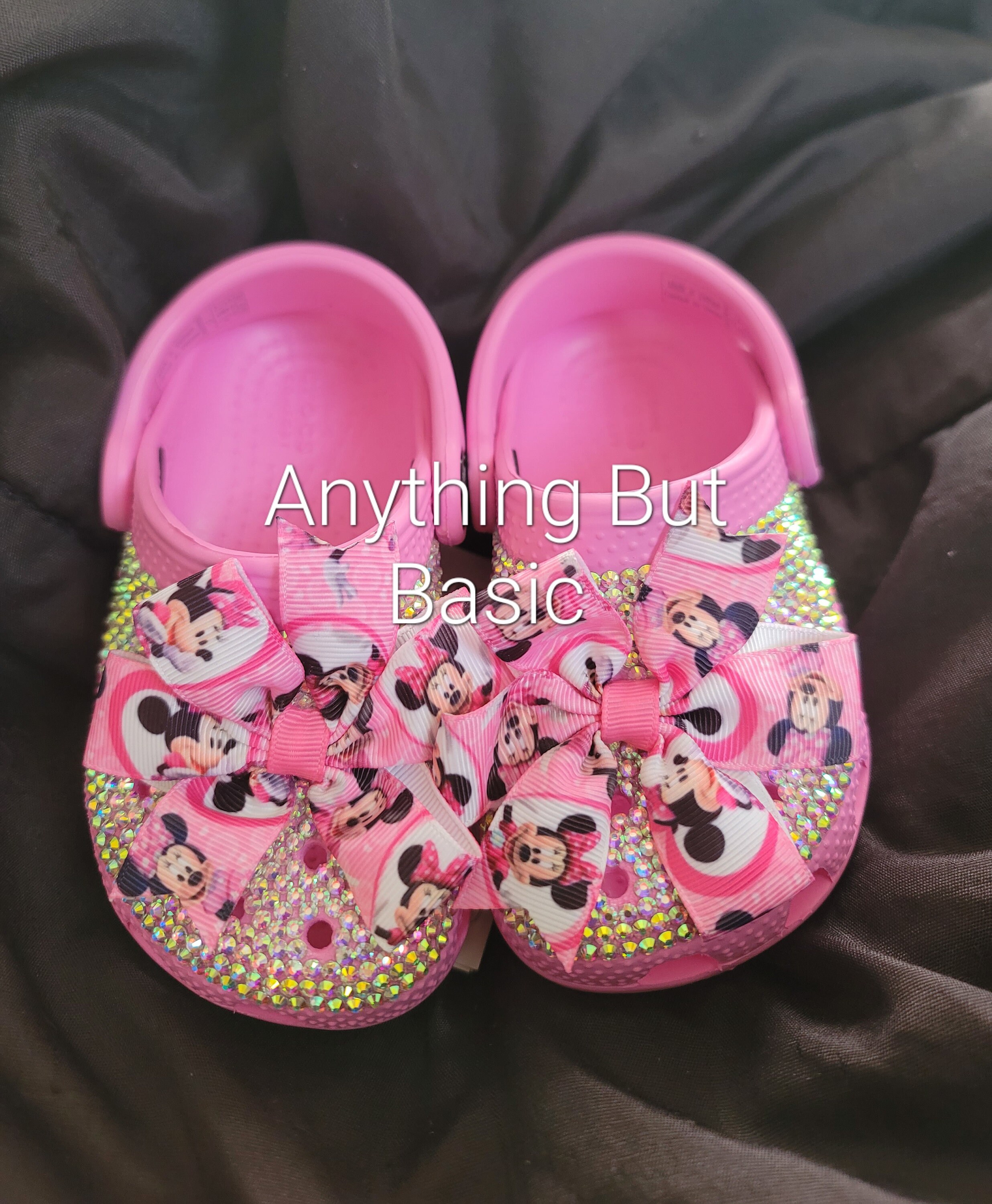 Bedazzled Minnie Mouse Crocs - Etsy