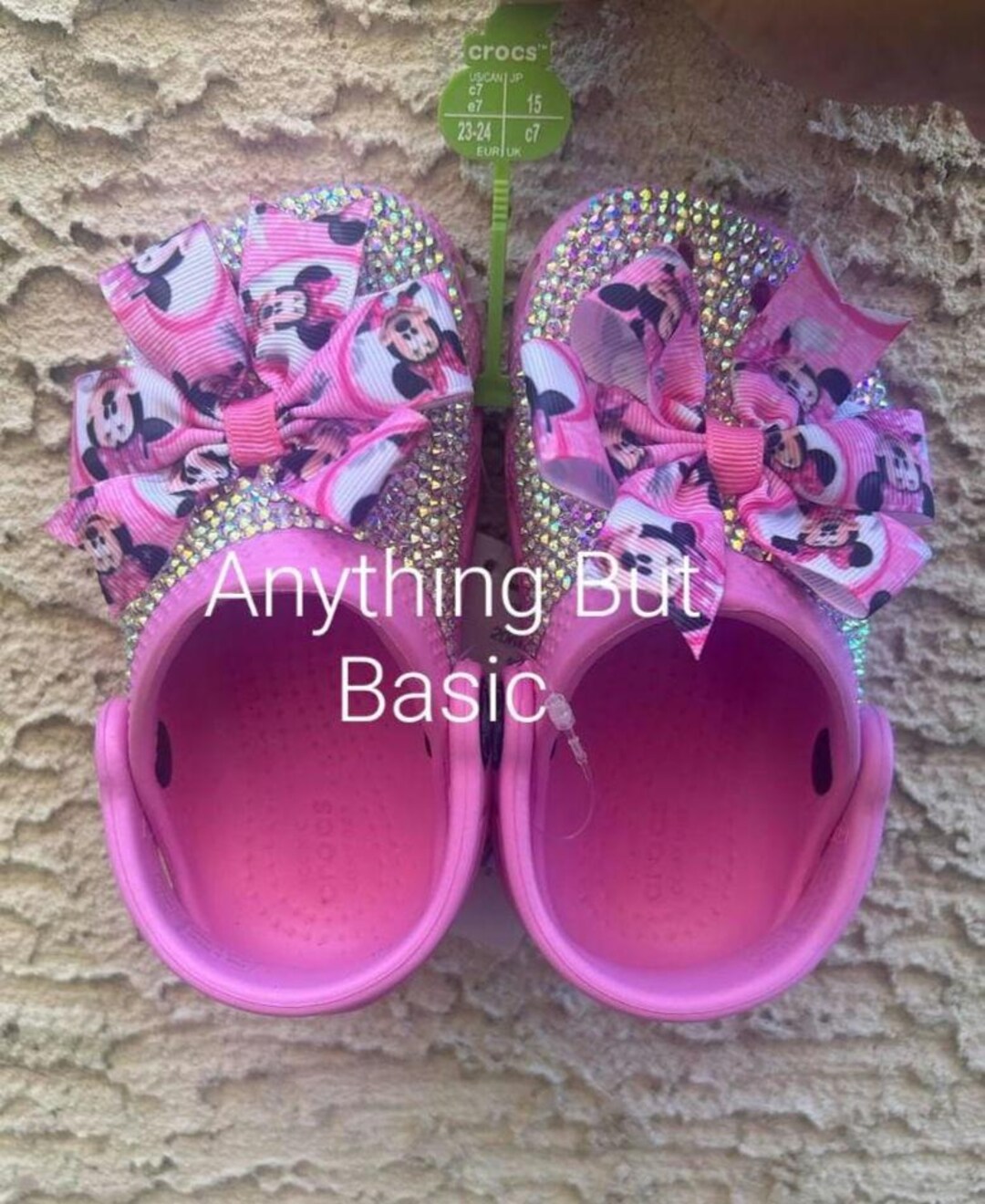 Bedazzled Minnie Mouse Crocs - Etsy