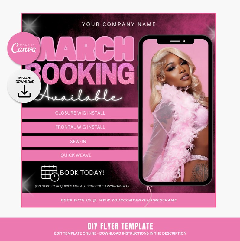 March Booking Flyer, March Flyer Design, March Madness Flyer, Book Now ...