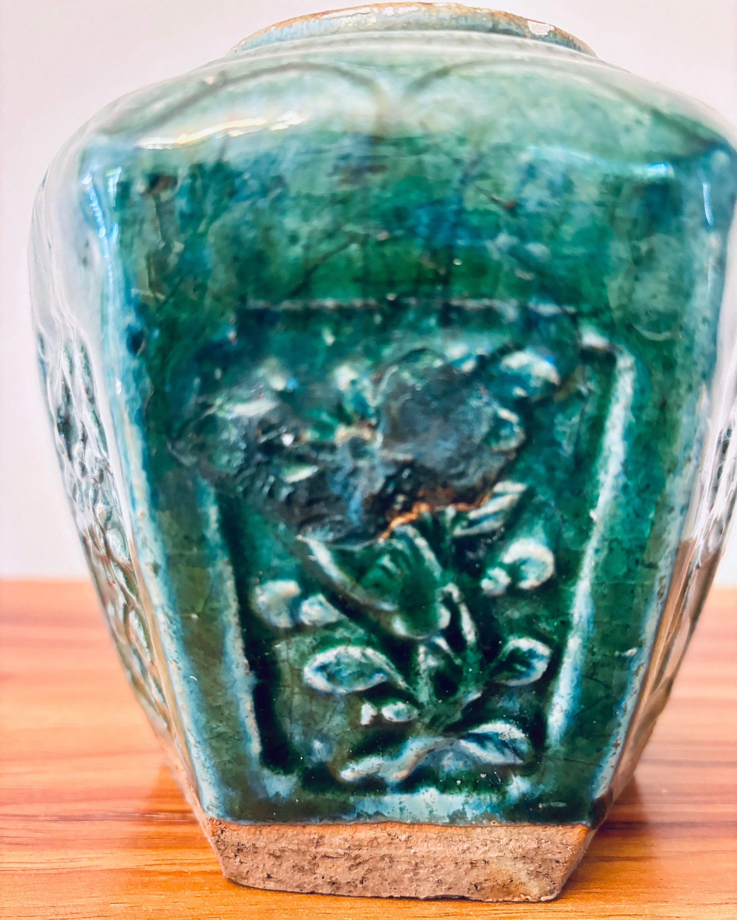 Antique 19th Century Shiwan Pottery Chinese Ceramic Ginger Jar With ...