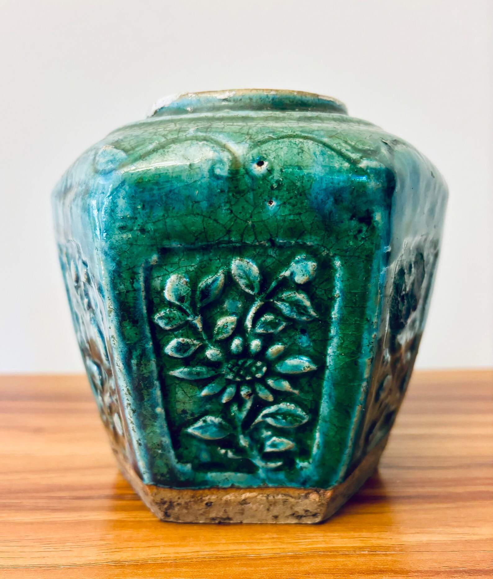 Antique 19th Century Shiwan Pottery Chinese Ceramic Ginger Jar With ...