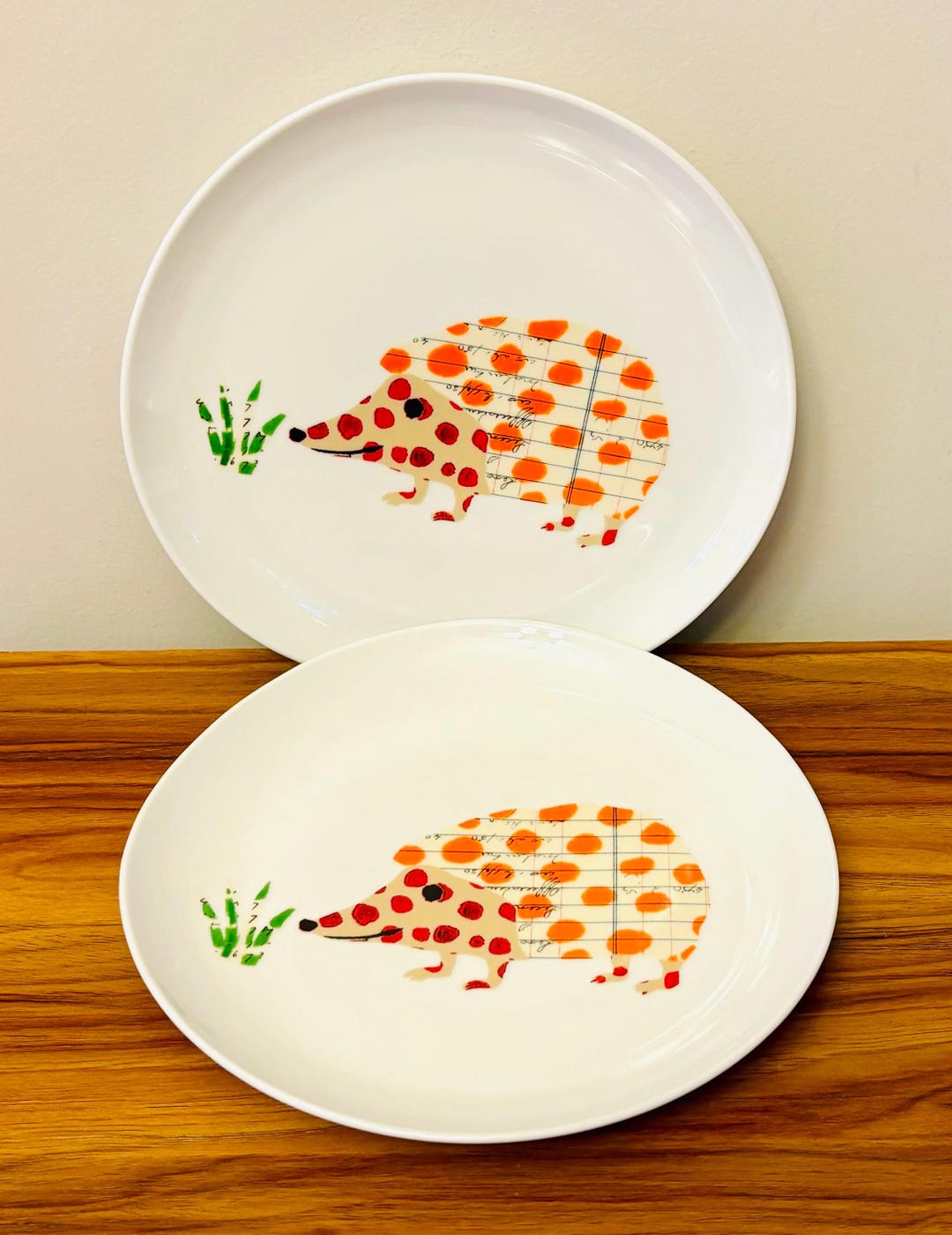 Whimsical Hedgehog Plate Pair for Versatile Dining Decor - Etsy