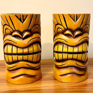 Vintage Hawaiian Tiki Torch Planters: Versatile Candle Holders for ...