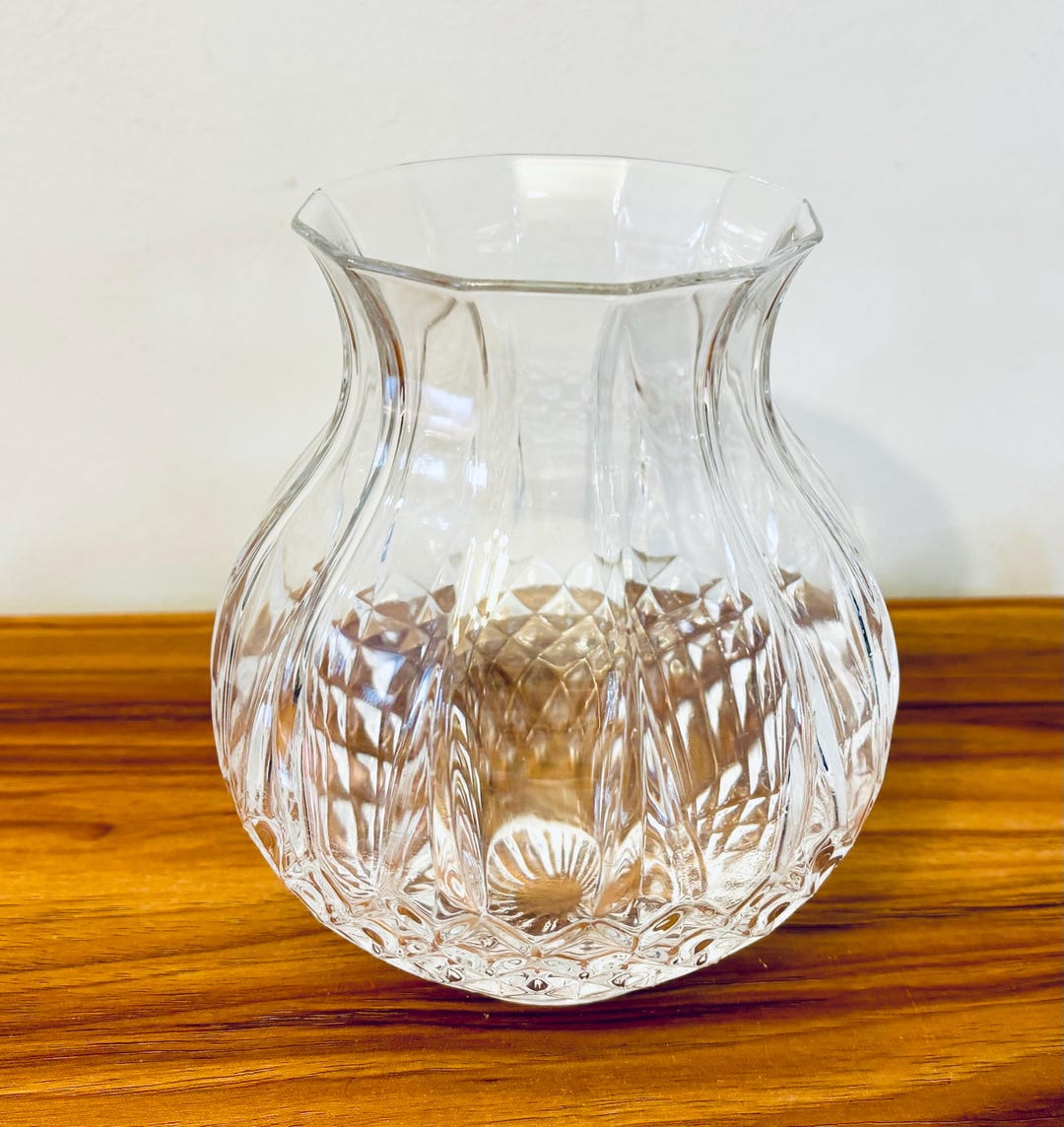 Vintage French Crystal Flower Vase Cristal D'arques-durand Longchamp ...