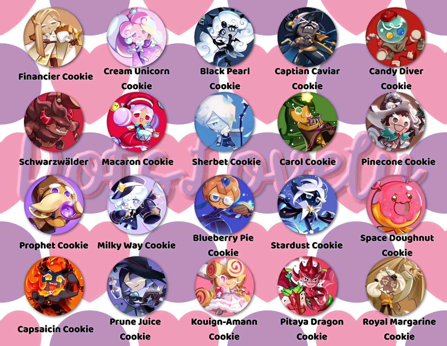 Cookie Run Kingdom CRK Pinback Buttons and Keychains - Etsy