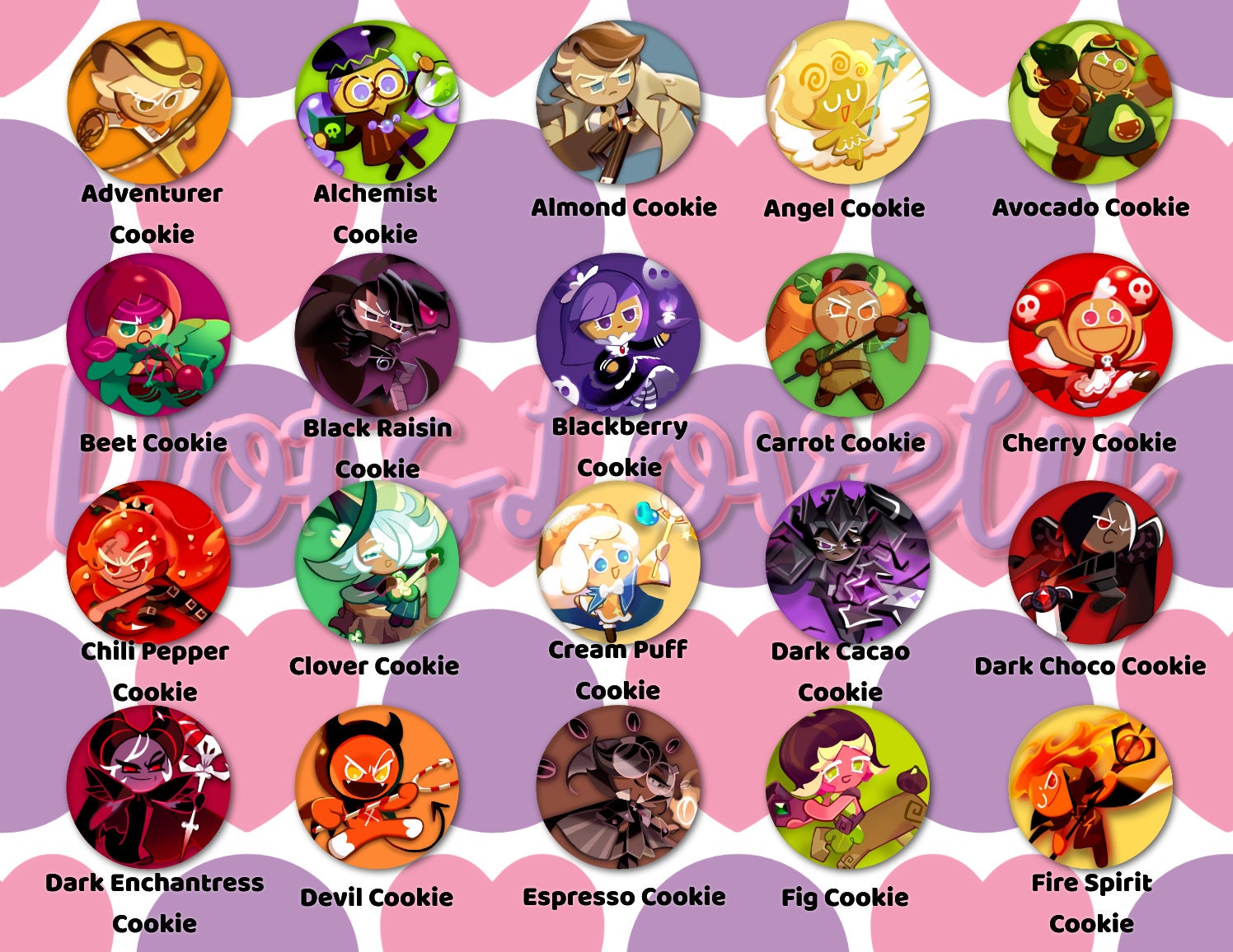 Cookie Run Kingdom CRK Pinback Buttons and Keychains - Etsy