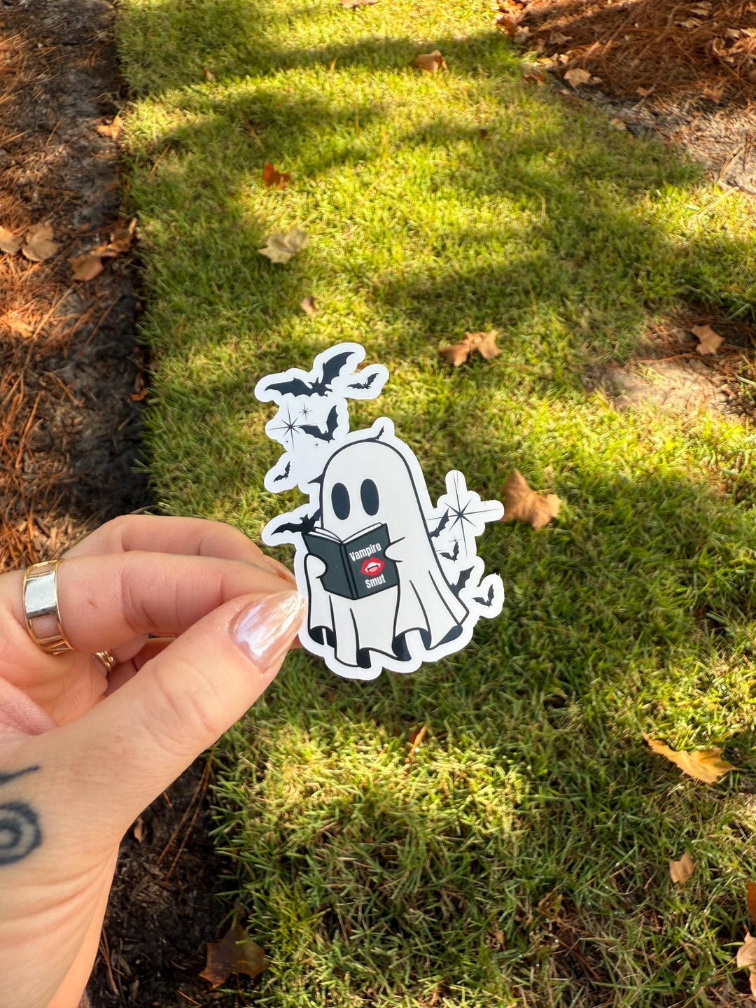 Vampire Smut Ghost Sticker | Book Gift | Bookish Stickers | Book ...