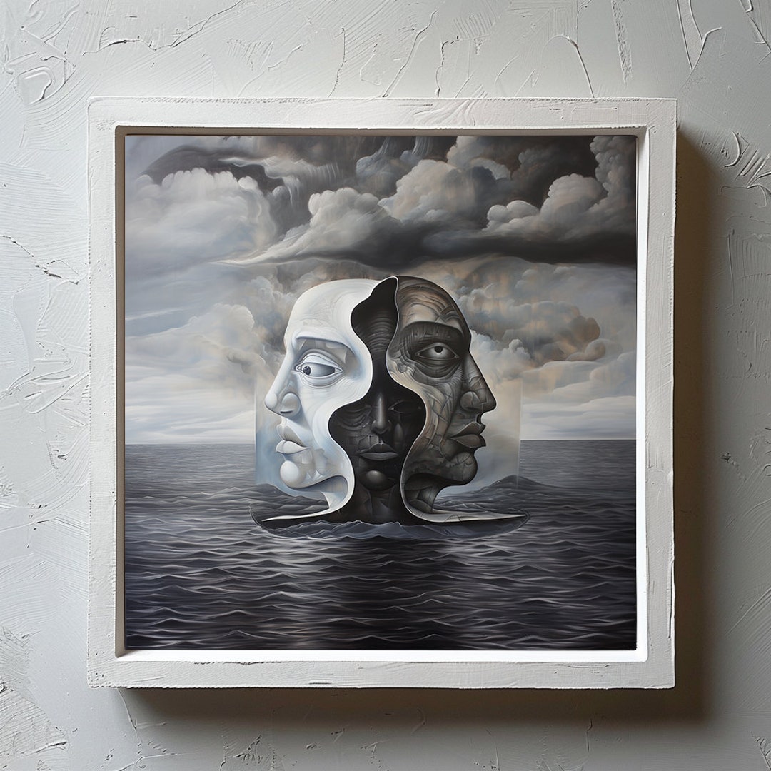 Janus Maximalist Wall Art Mother Earth Surreal Wall Art Moody Wall Art ...