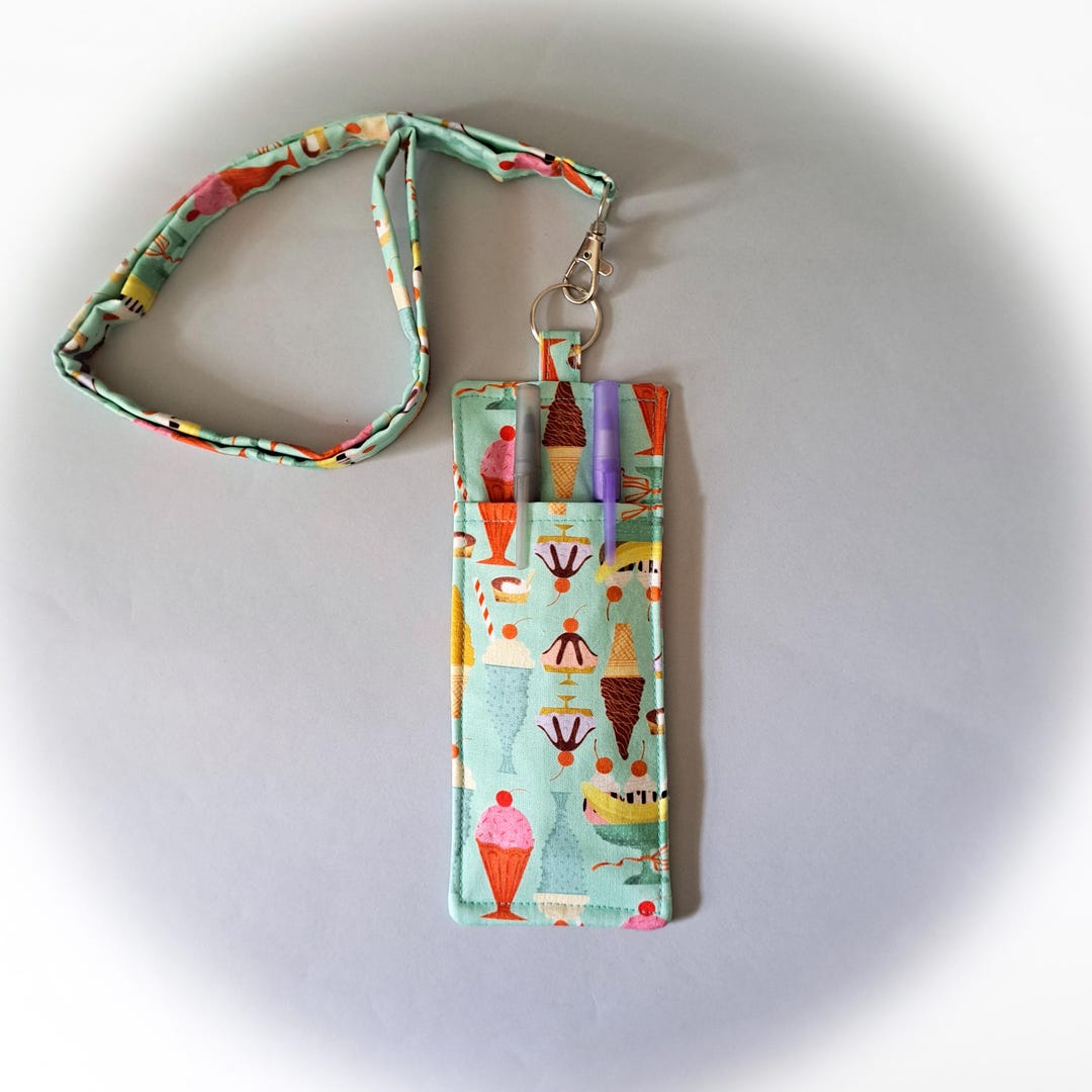 Green Ice Cream Eye Glass and Pen Holder With Optional Matching Lanyard ...