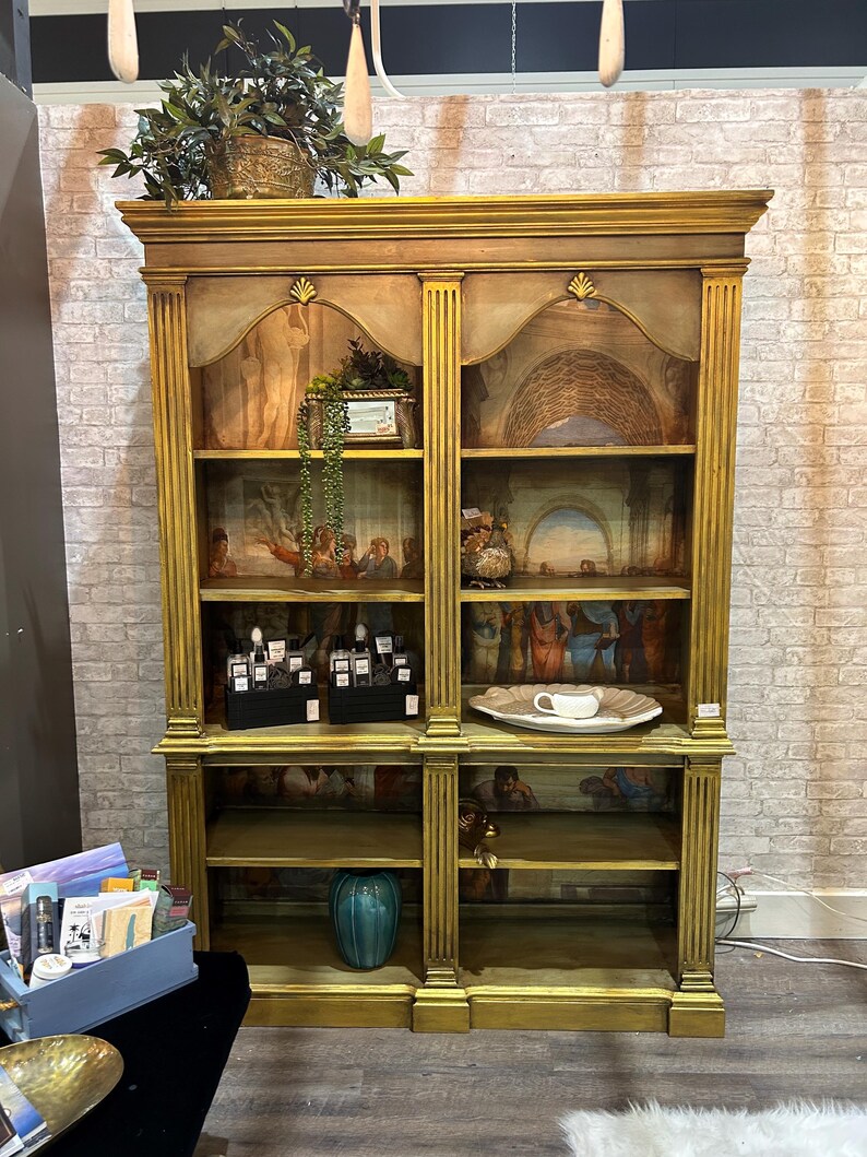 Antique Bookshelf Vintage Roman Design 56x 78x 15- Sold but Can ...