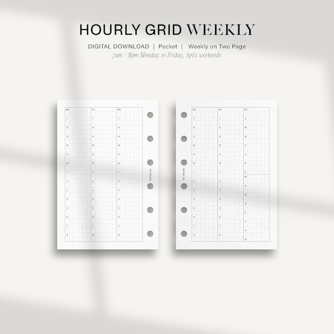 Pocket Planner Printable Weekly Planner Inserts for LV PM Agenda ...