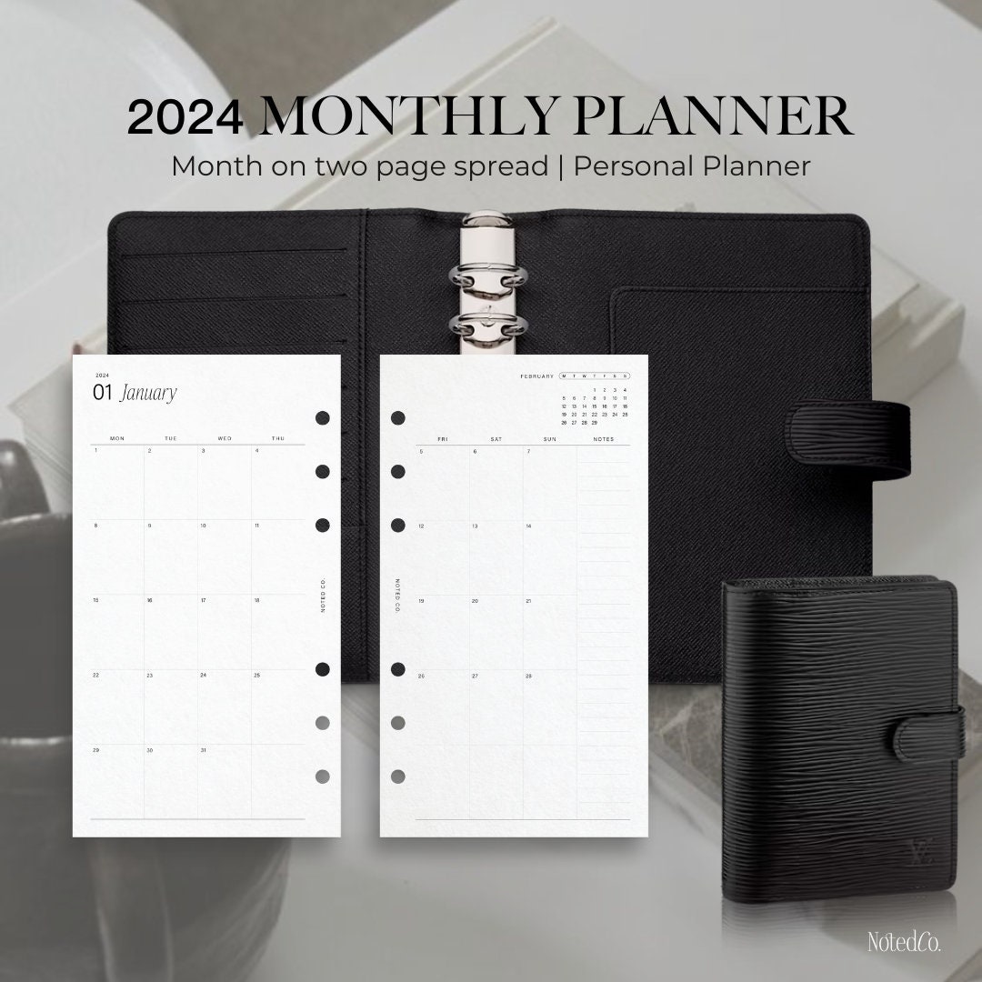 2024 Printable Personal Planner Inserts Monthly Planner Inserts 2024 ...