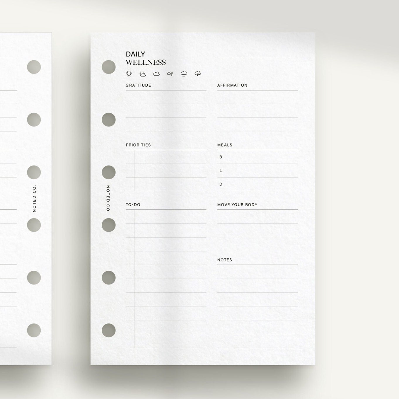 Free Printable Pocket Planner Inserts