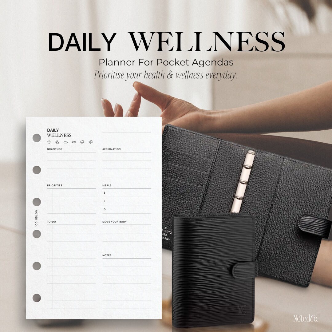 Printable Pocket Planner Inserts for Daily Planning Daily Inserts for ...