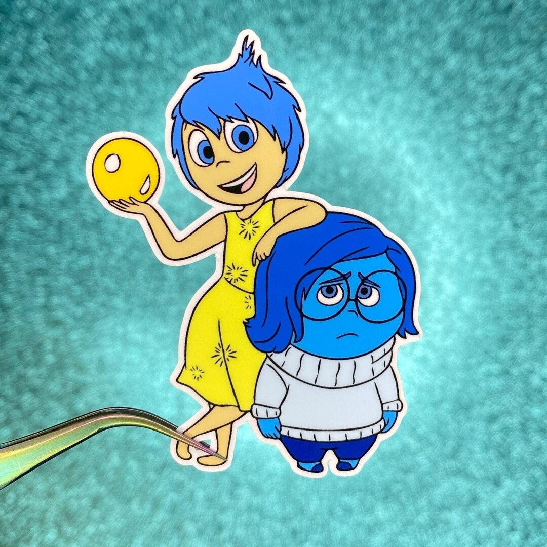 Joy and Sadness Sticker | Inside Out | Waterproof Vinyl Sticker - Etsy