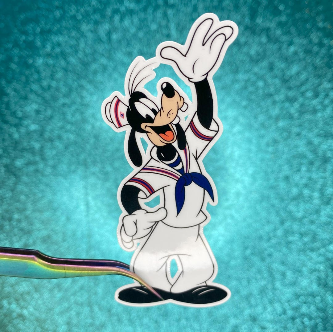 Sailor Goofy Sticker | DCL | Waterproof Vinyl Sticker - Etsy