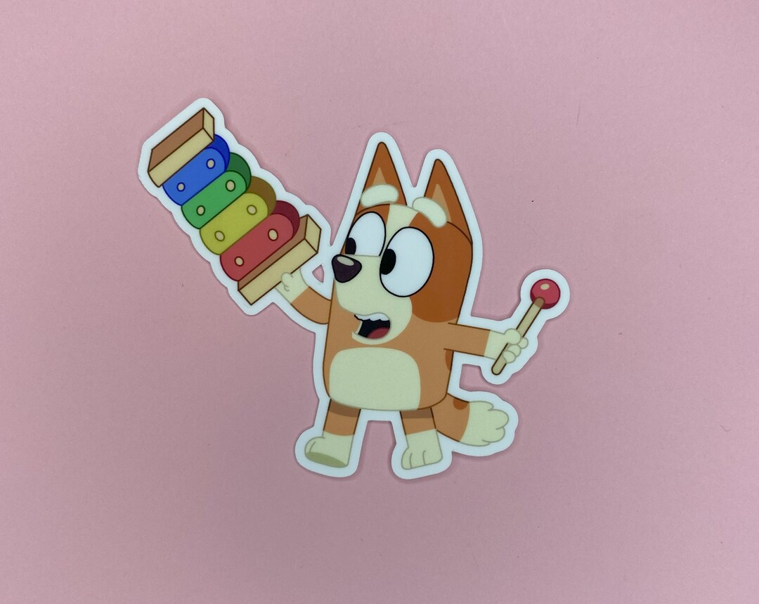 Bingo Magic Xylophone Sticker Bluey Sticker Waterproof Vinyl Sticker - Etsy