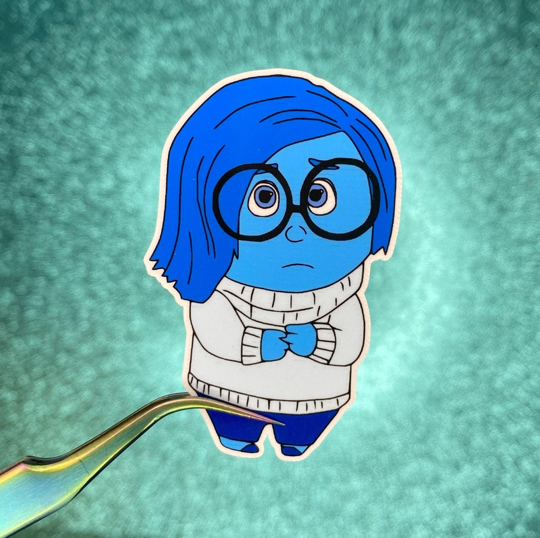 Sadness Sticker Inside Out Sticker Waterproof Vinyl Sticker - Etsy