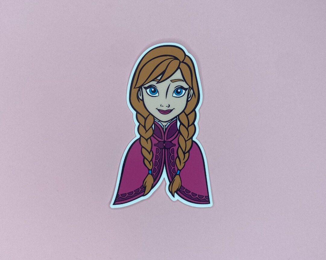 Anna Sticker | Frozen Sticker | Waterproof Vinyl Sticker - Etsy