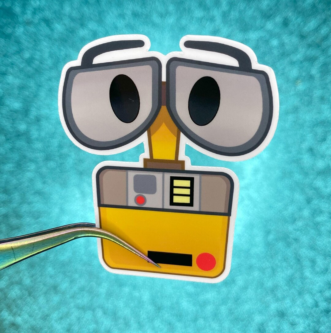 Wall-e Emoji Sticker | Wall-e Sticker | Waterproof Vinyl Sticker - Etsy