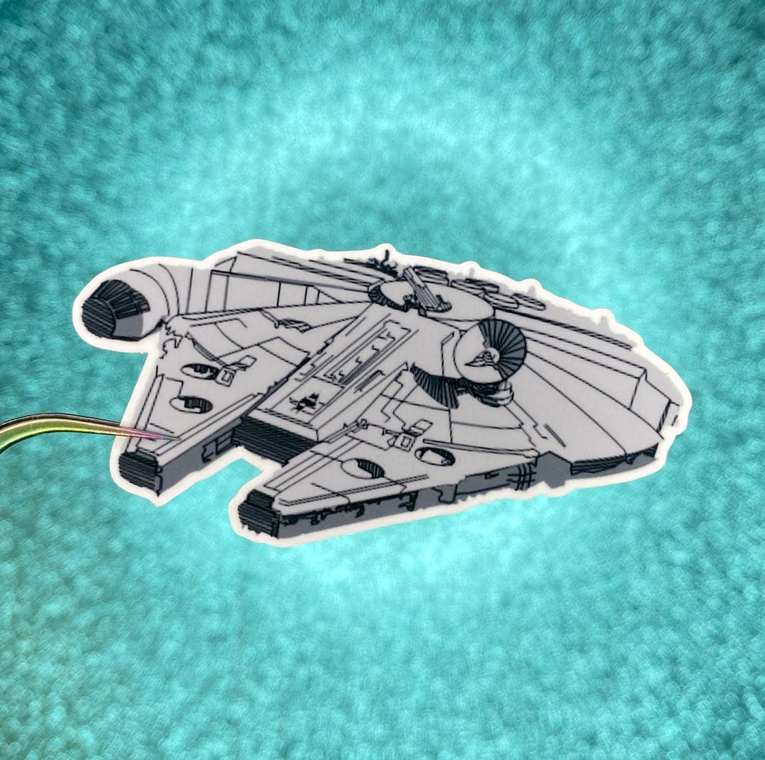Spaceship Millennium Falcon Sticker | Star Wars Millennium Falcon ...