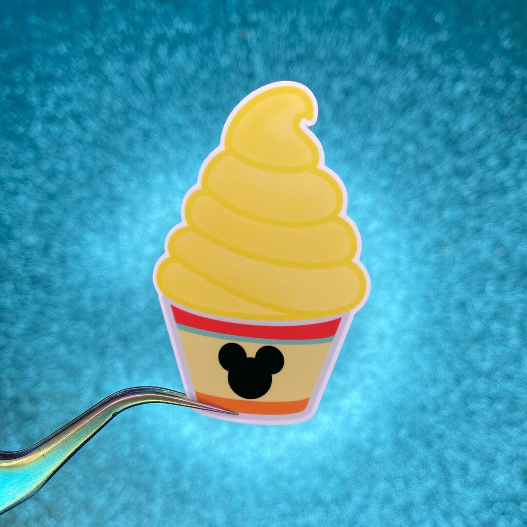 Dole Whip Sticker | Disney Snack | Waterproof Vinyl Sticker - Etsy