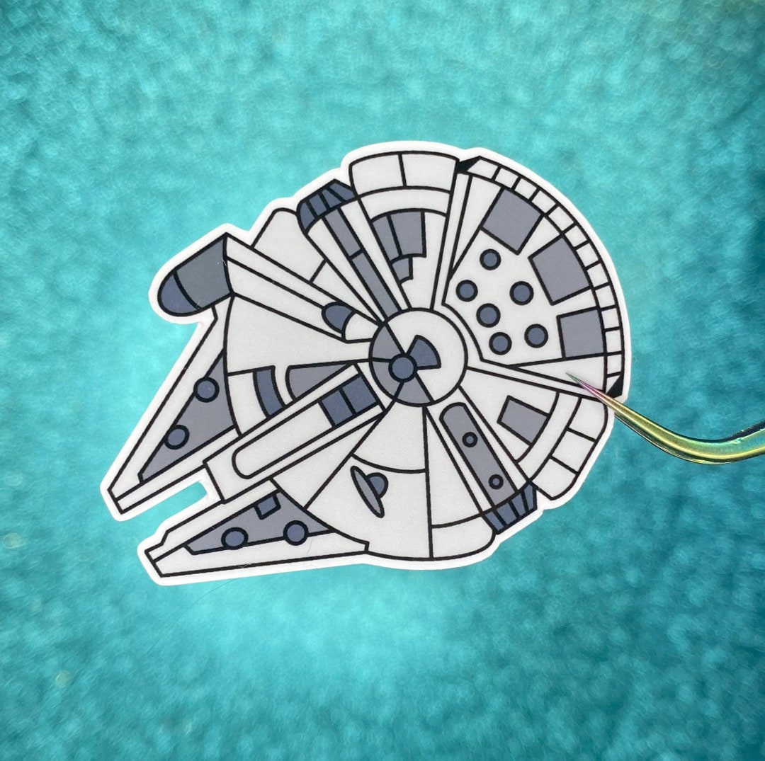 Spaceship Millennium Falcon Sticker | Star Wars Millennium Falcon ...