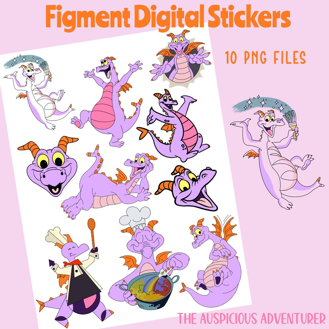 Figment Digital Stickers, PNG Files, Daily Planner Stickers, Pre ...