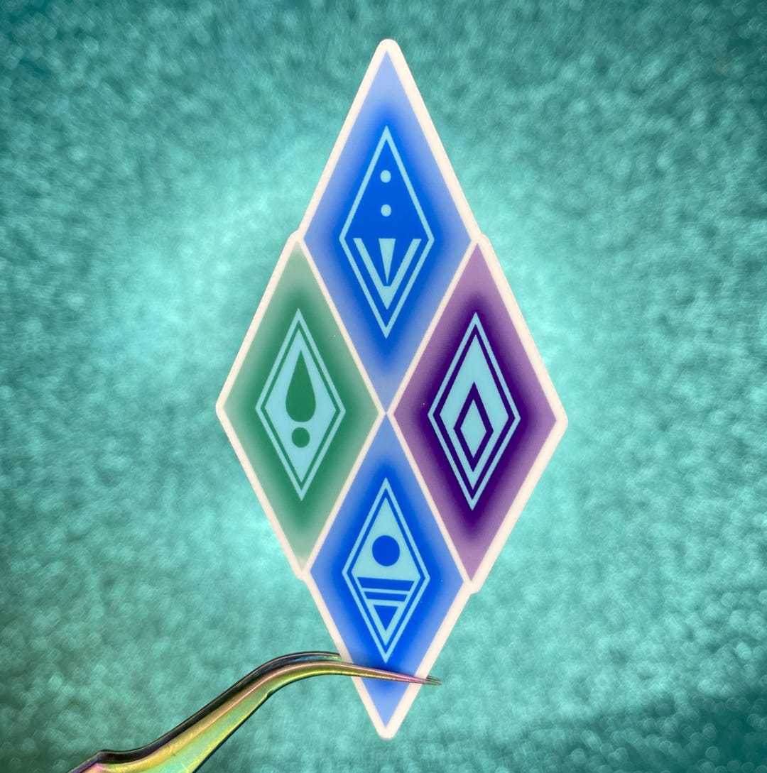 Frozen Element Symbols Sticker | Frozen 2 | Waterproof Vinyl Sticker - Etsy